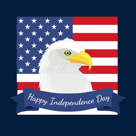 Happy 4th Of July Independence Day Vector Design Usa Stock Vector