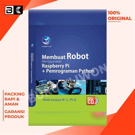 jual buku membuat robot menggunakan raspberry pi pemrograman pythoncd