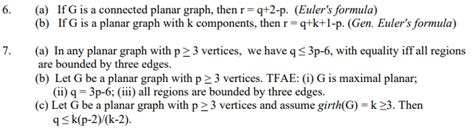 solved 6 7 a if g is a connected planar graph then