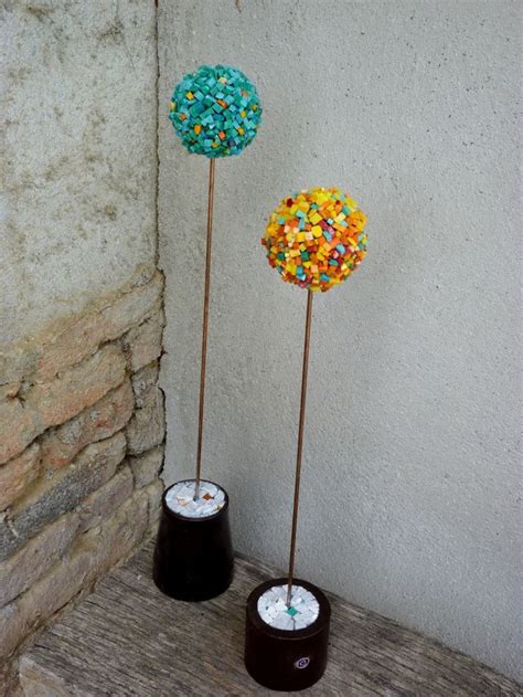 Allium Nathalie Chaulaic Artiste Mosaïste Ateliers d Art de France Mosaic Wind chimes