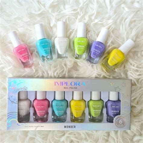 Elysia Isi 6 Pcs Implora Nail Polish Implora Kutek Cat Kuku Red