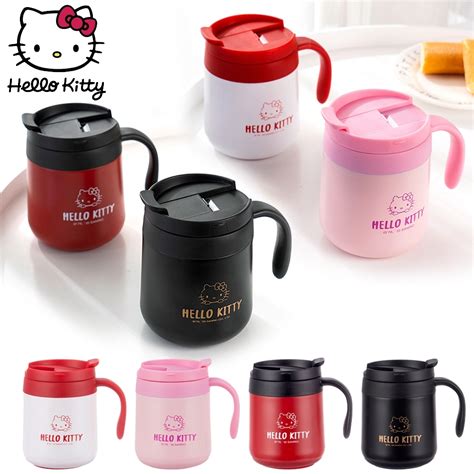 【優貝選】hello Kitty凱蒂貓純色316不鏽鋼兒童水杯辦公杯馬克杯350ml 保溫保冷水壺 Yahoo奇摩購物中心