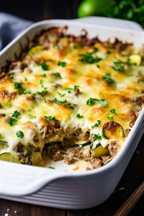 Zucchini Casserole With Ground Beef Becentsational
