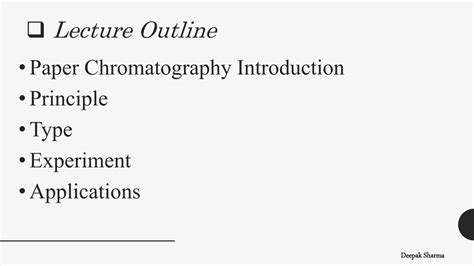 Lecture 05 Paper Chromatography Pptx Chemistry Science