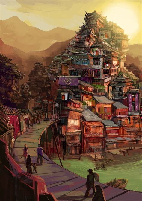 동양 판타지 Vs 서양 판타지 밸런스 조절함 인스티즈 Fantasy Concept Art Environment Concept Art Fantasy Artwork