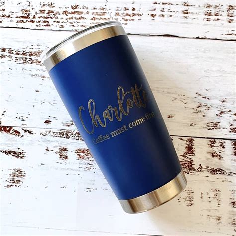 Engraved Thermal Travel Mug By Livi Belle