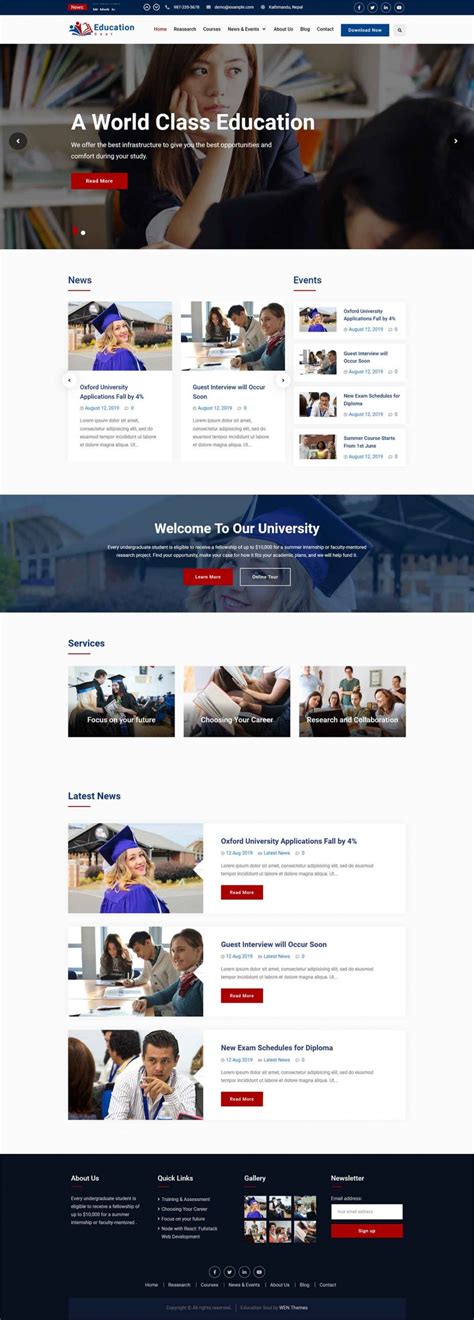 55 Best School Wordpress Themes 2025 Free And Premium Theme Junkie