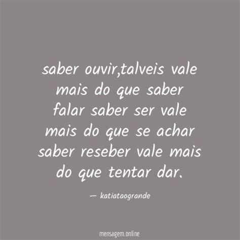 Saber Ouvir Devemos Saber Ouvir E Falar
