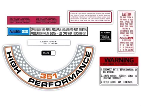 FORD FALCON XW GT 351 Windsor Decal Kit EUR 80 93 PicClick FR