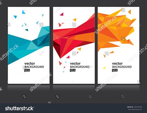 Vector Abstract Background Set Eps 10 Stock Vector Royalty Free 138736799 Shutterstock