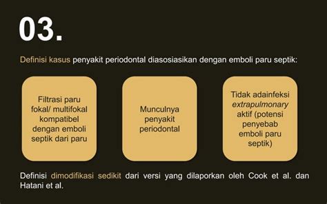 Septic Pulmonary Embolism Associated With Periodontal Disease A Case