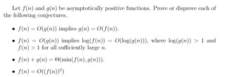Solved Let Fn And Gn Be Asymptotically Positive