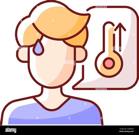 High Body Temperature Rgb Color Icon Stock Vector Image And Art Alamy