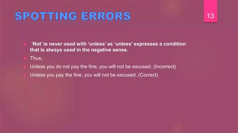 Spotting Errors Part 1 Pptx