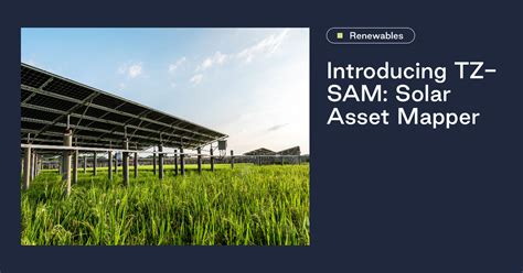 Tz Sam Solar Asset Mapper Dataset Release