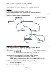 Lab Shell S Docx Csc Fall Lab Write Your Own Unix
