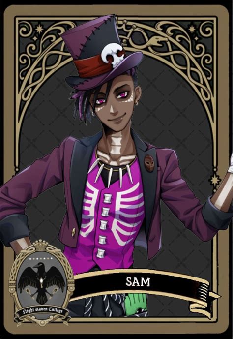 Twisted Wonderland Sam Card Anime Novios Disney Imágenes Villanos