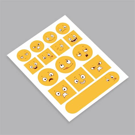 비즈프린트 프리컷판스티커 투명후지