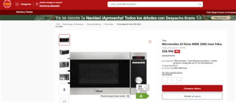 Microondas Teka MWE 230G De 23 Litros Por 54 990