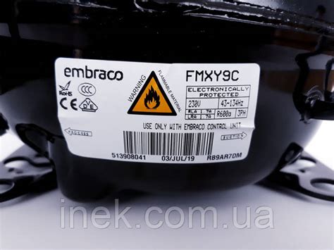 Компрессор холодильника Bosch, EMBRACO FMXY9C, 00146104, цена 3998 грн ...