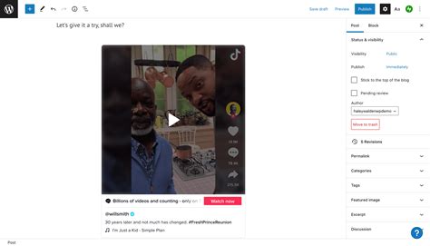 How To Use The WordPress TikTok Embed Block