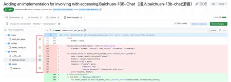 可以增加对baichuan 13b Chat的支持吗 · Issue 933 · Chatchat Spacelangchain Chatchat · Github