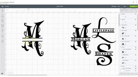 Create Split Letter Monogram Font Free YouTube