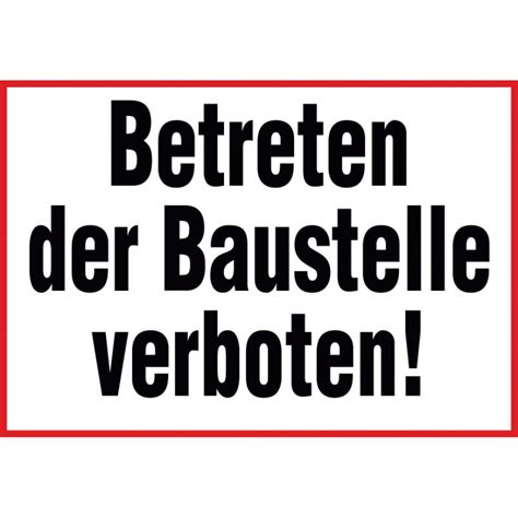 Betreten Der Baustelle Verboten