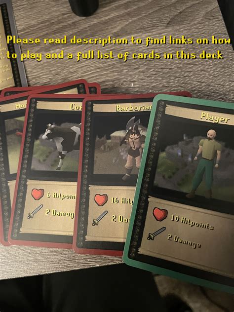 Cardscape An Old School Runescape Card Game 52 Card Full Art Deck Etsy