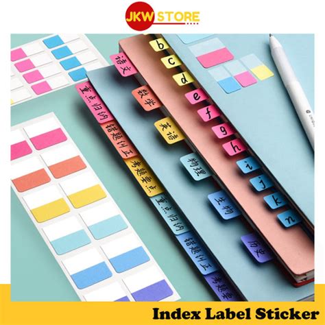 [10cards Pkt] Index Label Sticker Sticky Notes Writable Reusable