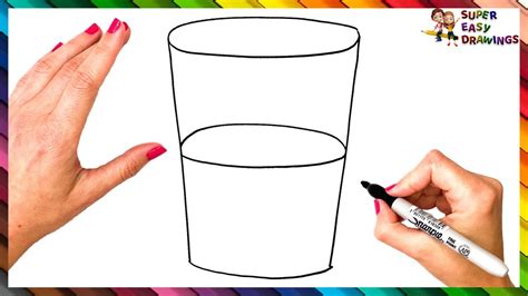 Como Dibujar Un Vaso De Agua Paso A Paso Dibujar Un Vaso De Agua Facil