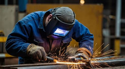 Industrial Welder Welding Fabricated Constructor Premium Ai Generated