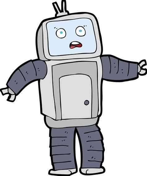 Cartoon Funny Robot 44910975 Png