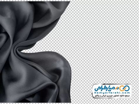 تصویر دوربری پارچه ساتن مشکی 11271446