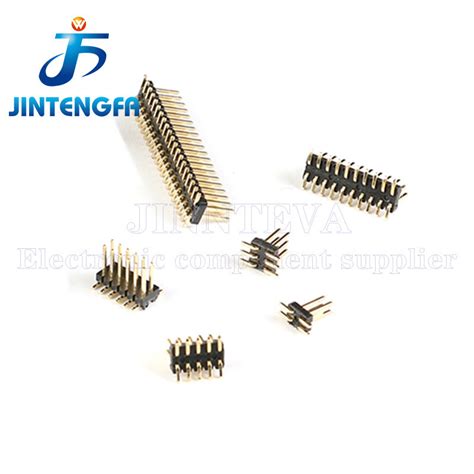 20pcs 1 27mm Smd Smt 2 3 40pin Double Row 3p 4p 5p 6p 7p 8p 10p 12p 15p