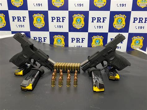 Prf Prende Supostos Homens De Negócios Com Armas E Munições Polícia