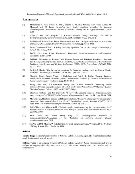 Intrusion Detection System Using Discrete Fourier Transform With Window Function Pdf