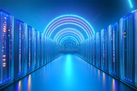 데이터 센터 내부의 서버 랙