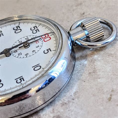 Aristo Apollo Stopwatch 7 Jewels Swiss Cal Baumgartner 411 Vintage Po