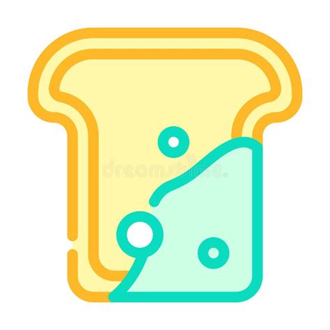 Molde En La Ilustración Vectorial Del Icono Del Color Del Pan