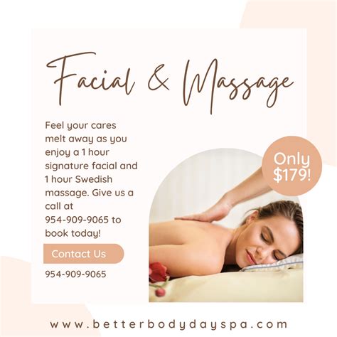 Facial And Massage Combo Is On Sale Right Now For Only 179 Book Today