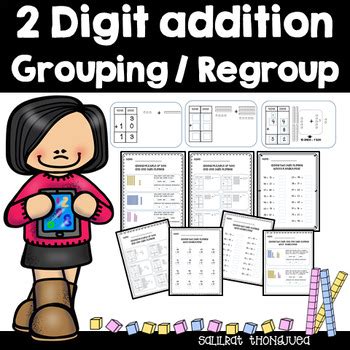 Adding Two Digit Numbers Digit Addition Base Block Grouping Regroup