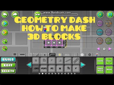 Geometry Dash How To Make D Blocks Tutorial UPDATE YouTube