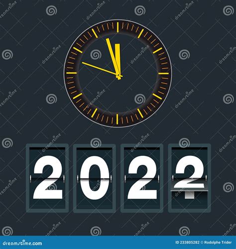 Tarjeta De Felicitación 2022 Con Una Cuenta Regresiva Para El Paso Del