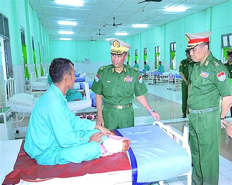 တပ်မတော်ဆေးရုံများ၌ တက်ရောက်ဆေးကုသမှုခံယူနေသူများအား သွားရောက်ကြည့်ရှုအားပေး Myawady Webportal