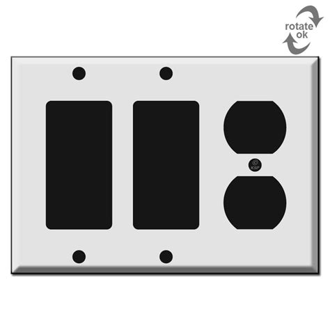 1 Duplex Receptacle 2 Gfci Decora Rocker Combo Switch Plates