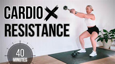 40 MIN KILLER CARDIO RESISTANCE TRAINING Workout With Weights YouTube
