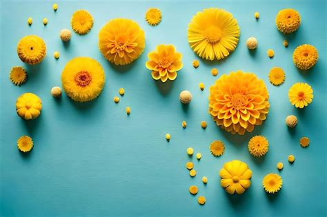 Premium Ai Image Flowers Frame
