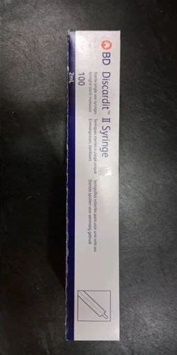 Plastic 2ml Bd Discardit Ii Syringe At Rs 190piece In Vasai Virar Id