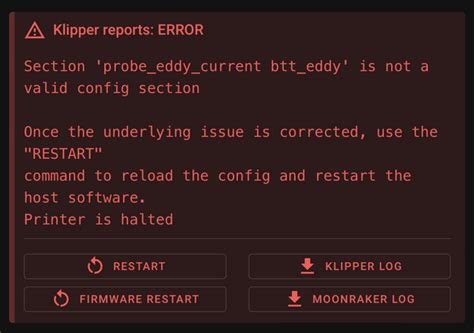 Eddy Probe Config Error What Am I Doing Wrong R Bigtreetech
